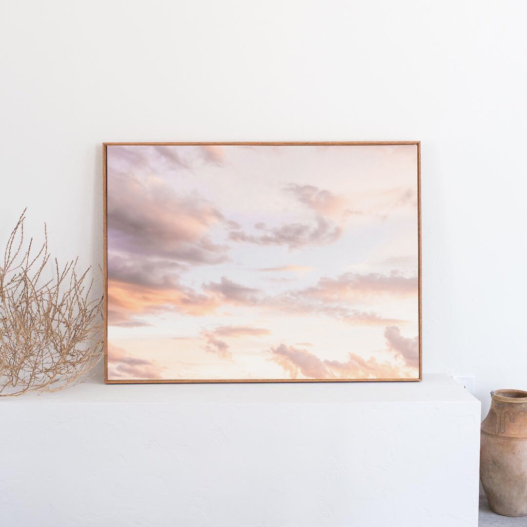 Sunset Clouds Print Sunset Photography Clouds Pastel Print | Etsy