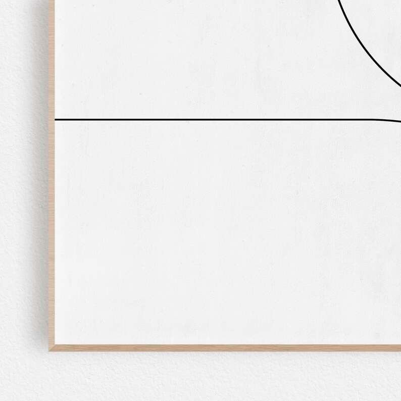 Frame TV Art Minimal Line Art Black and White Art - Etsy