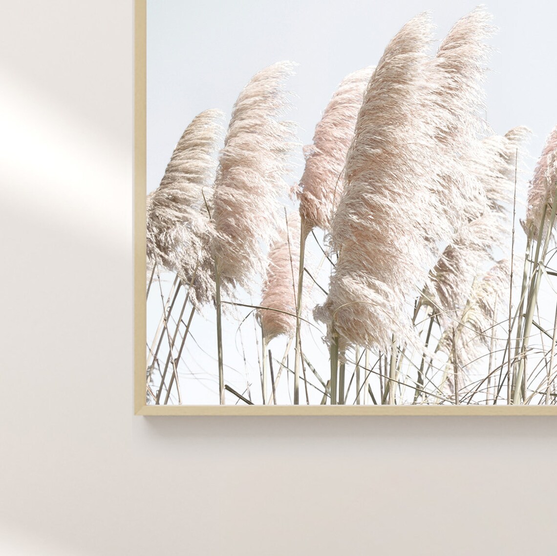 Pampas Grass Print Neutral Coastal Poster Beach Grass - Etsy
