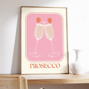 Prosecco Poster Prosecco Printable Art, Bar Cart Decor Wine Wall Art ...