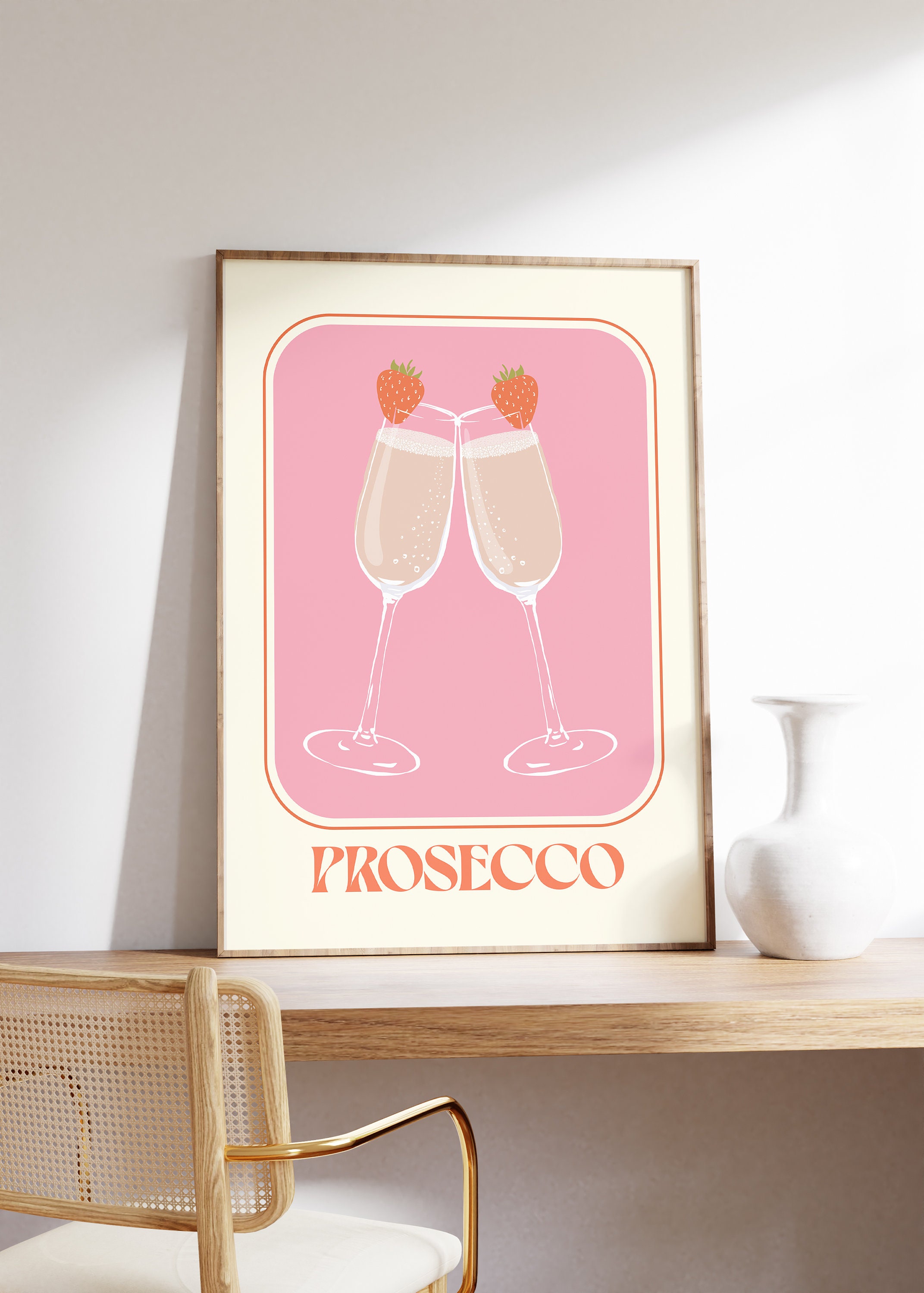Prosecco Poster Prosecco Printable Art, Bar Cart Decor Wine Wall Art ...