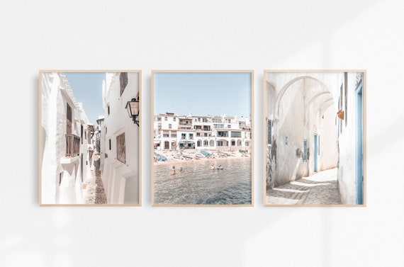 Mallorca Prints Set of 3 Prints Spain Print Beach Wall - Etsy