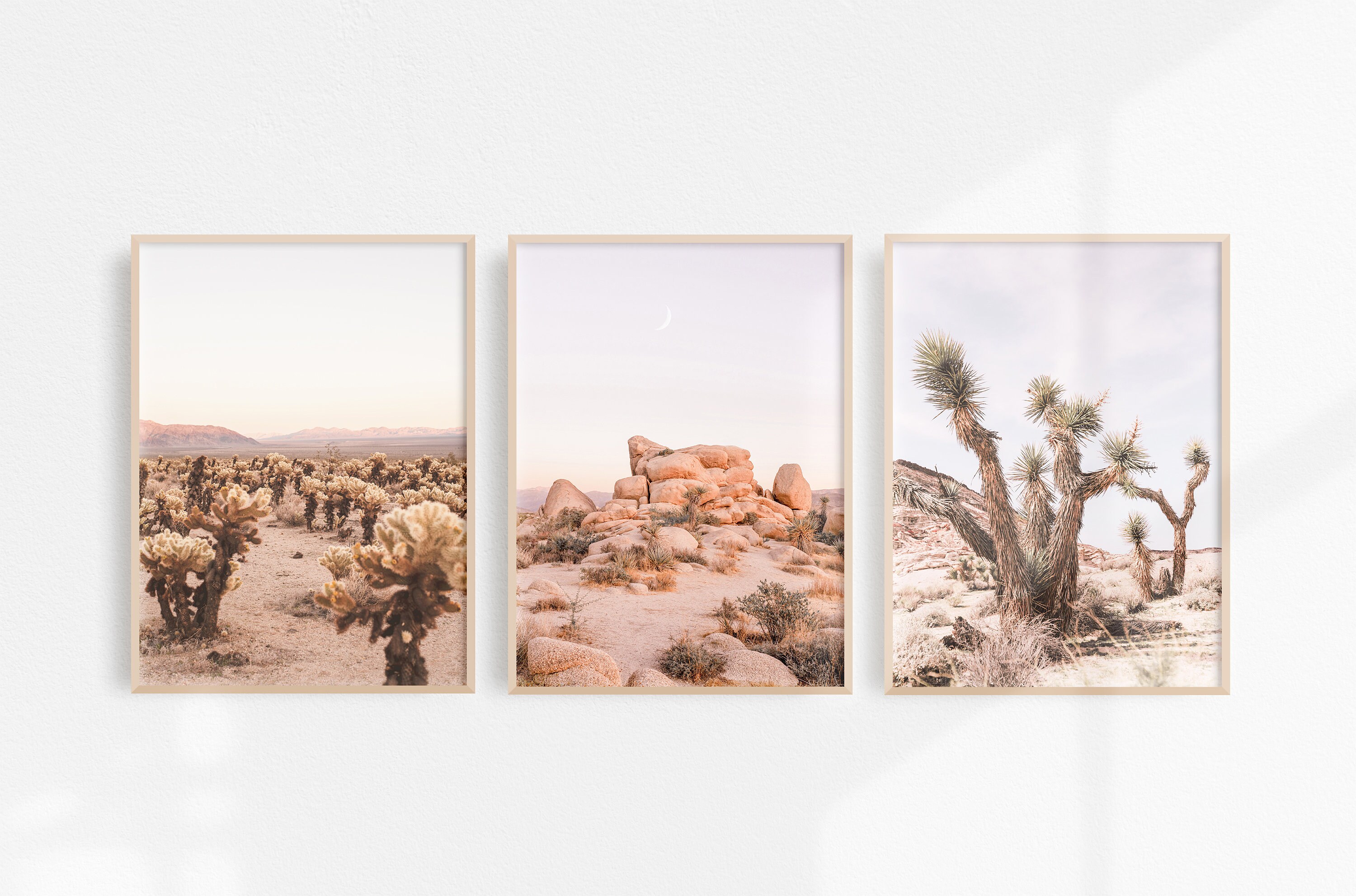 Joshua Tree Print Set of 3 Prints California Desert Wall Art - Etsy