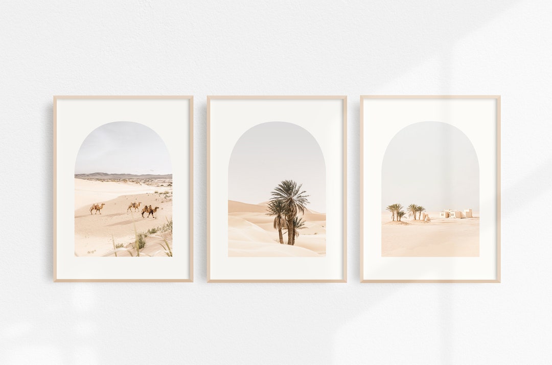 Desert Prints Set of 3 Prints Moroccan Prints Printable Art Desert Wall ...