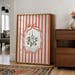 Red & White Striped Mistletoe Print: Cute Christmas Printable Art ...