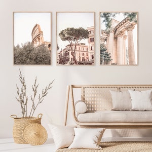Rome Prints Set of 3 Prints Rome Wall Art Printable Art Italy Wall Art ...