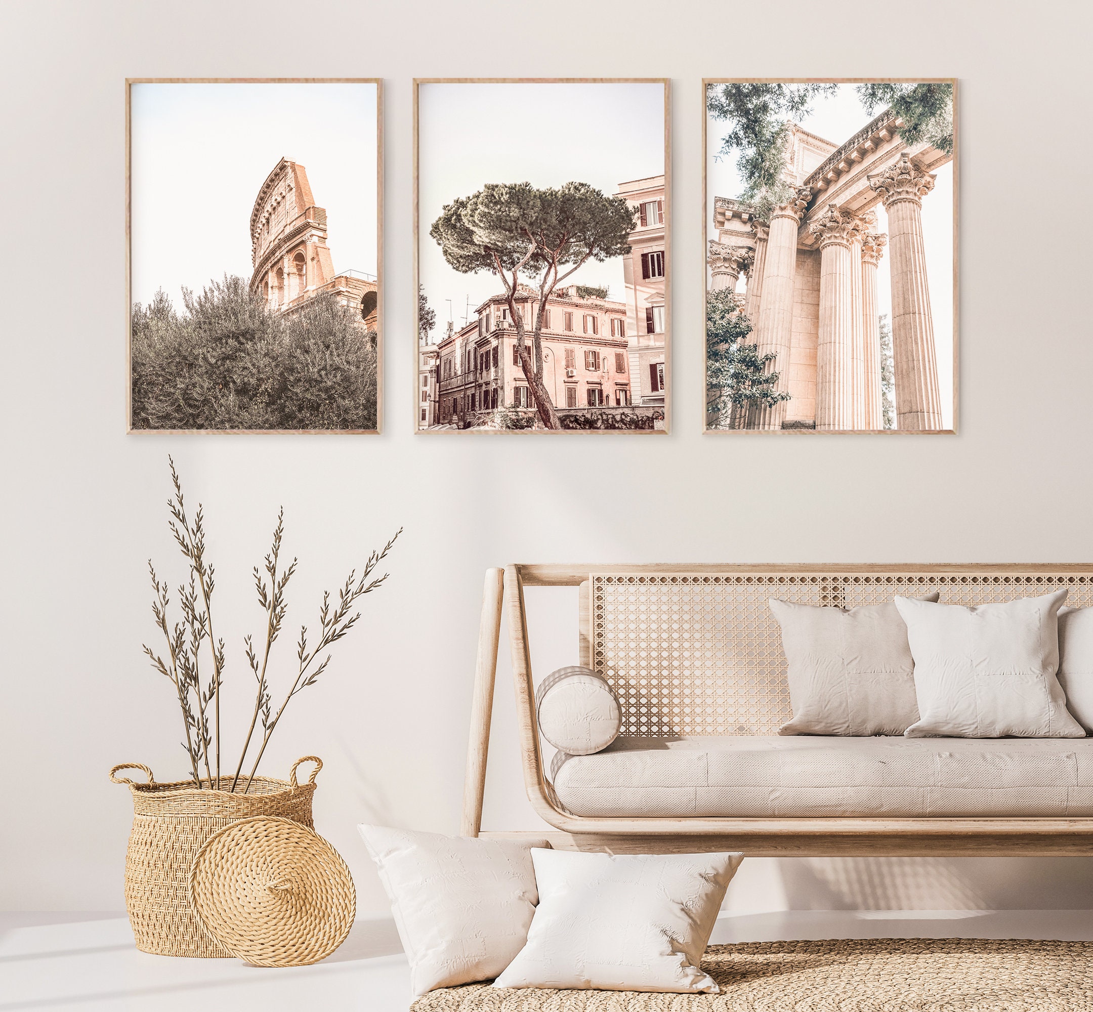 Rome Prints Set of 3 Prints Rome Wall Art Printable Art - Etsy