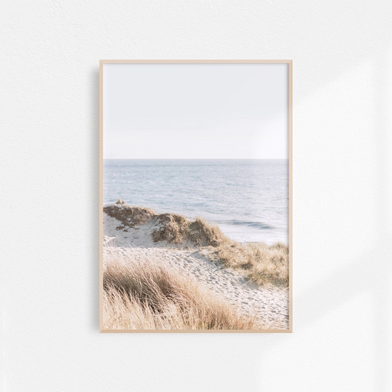 Neutral Beach Prints Set of 6, Coastal Printable Art Gallery Wall Set ...