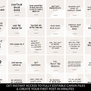 Editable Body Sculpting Instagram Quote, Body Sculpting Instagram, Body ...