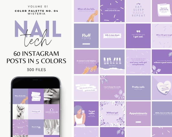 Nail Quotes Instagram Post Nail Tech Nail Artist Post Nail | Etsy