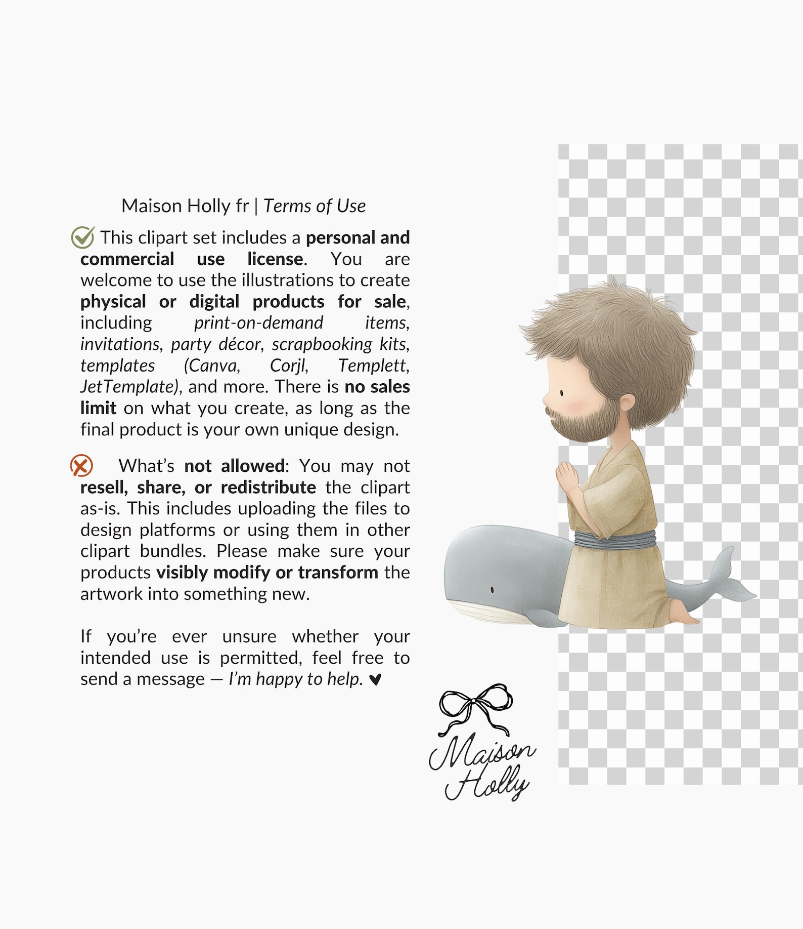 Jonah and the Whale Clipart Set, Biblical Story Clipart, Cute Bible PNG ...