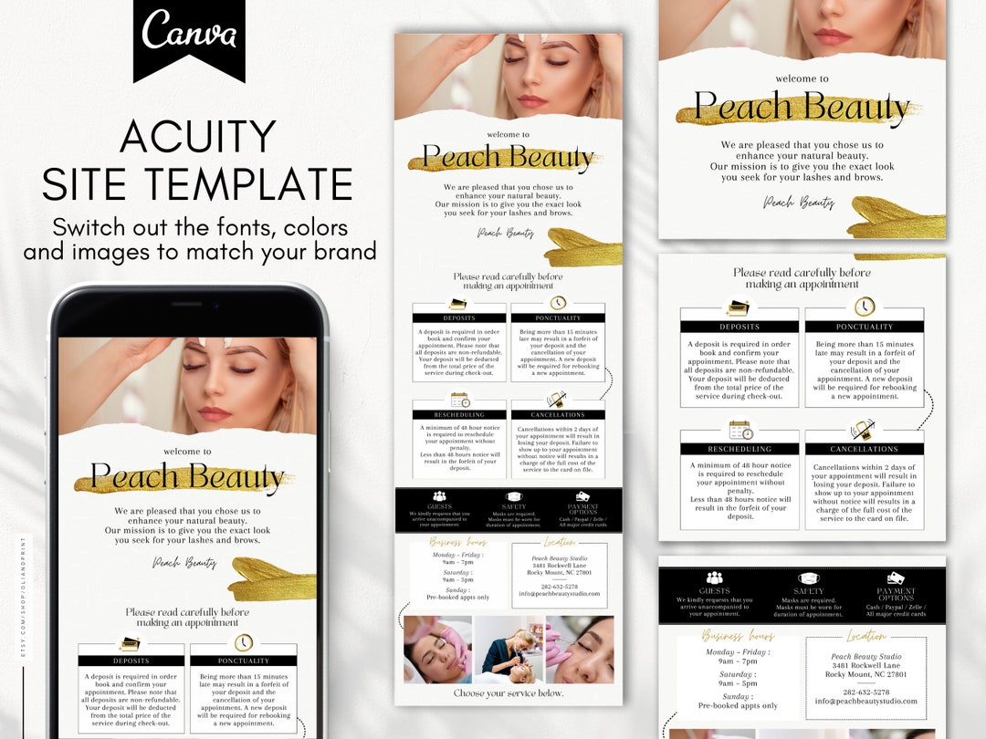 Acuity Scheduling, Acuity Site, Acuity Booking, Acuity Template, Acuity ...