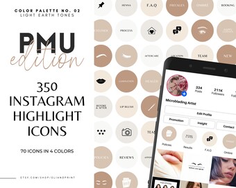 Microblading Instagram Highlight Icons | PMU Instagram Highlight Covers ...