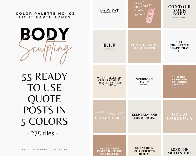55 BODY SCULPTING Post Body Sculpting Posts Instagram Body - Etsy Canada