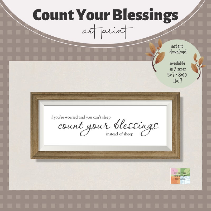 Blessings Quote - Etsy