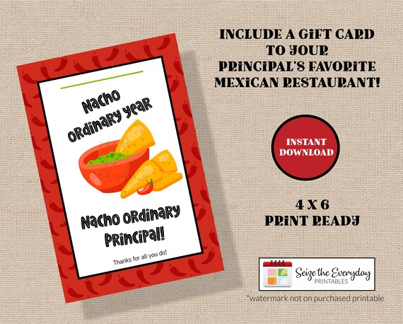Paper & Party Supplies Paper Nacho Ordinary Principal Teacher ...