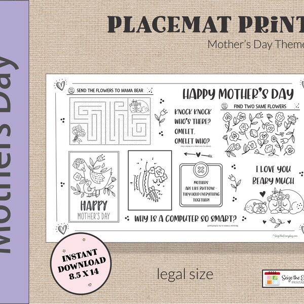 Printable Mothers Day Coloring Page - Etsy