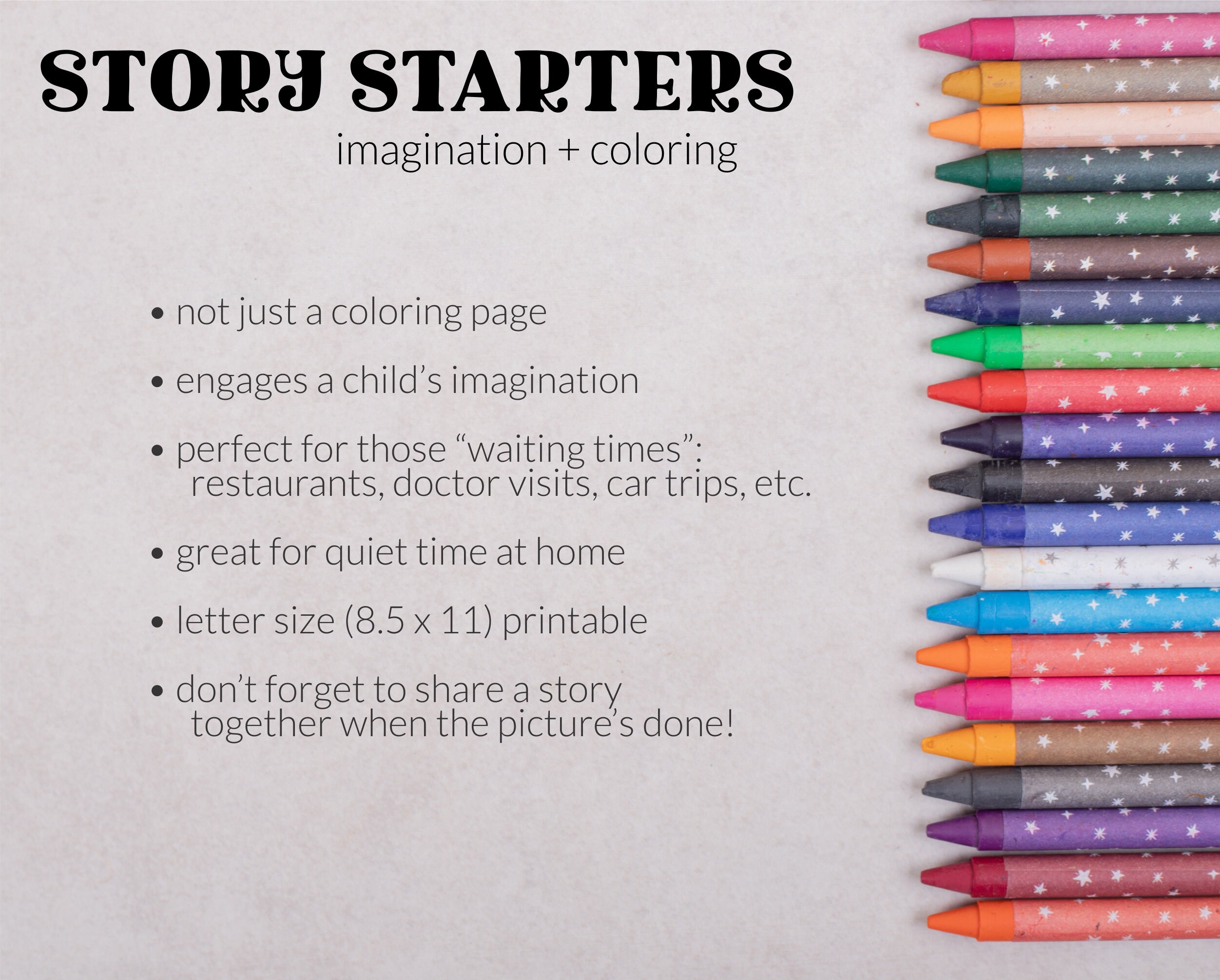 Coloring Page. Story Starters. Coloring + Imagination! Printable ...