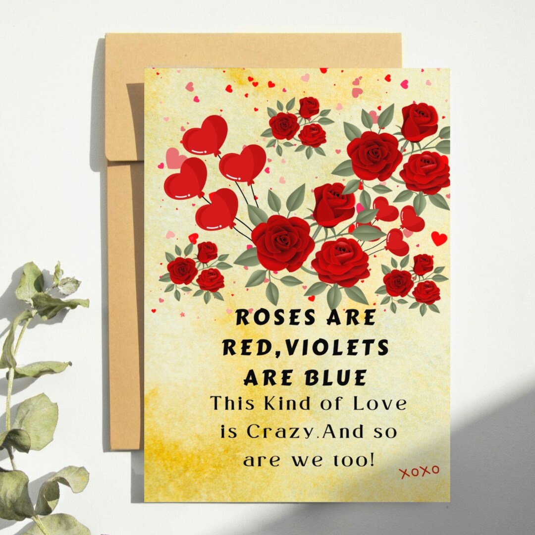 Roses Are Red Valentines Daycard, Black Love, This Kind of Love, Funny ...