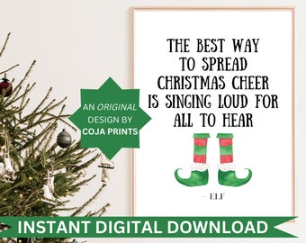 Christmas Movie Elf Quote - Etsy