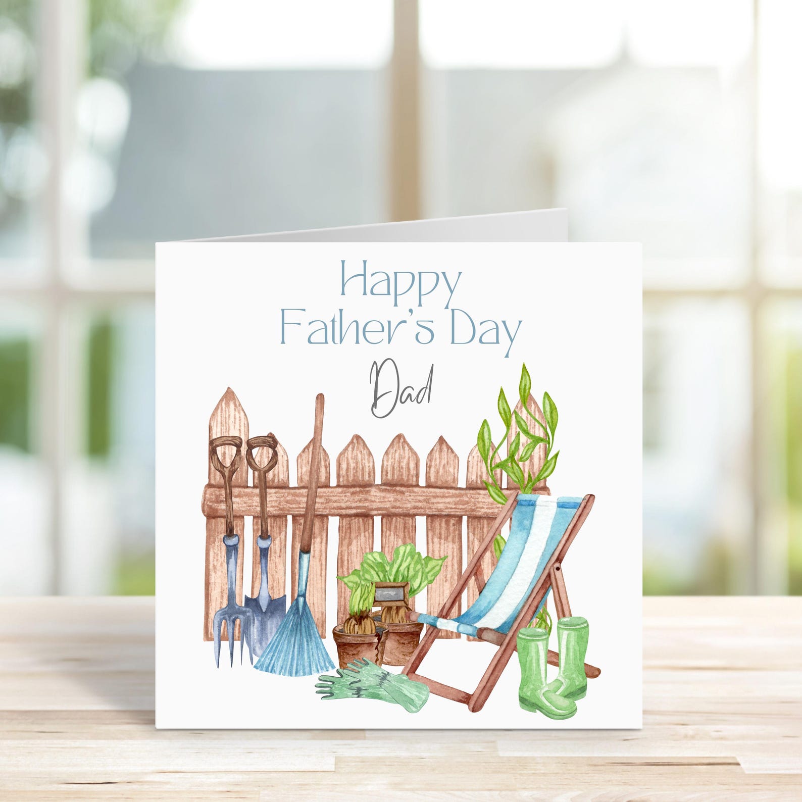 Personalised Gardening Happy Fathers Day Card, Keen Gardener Card ...