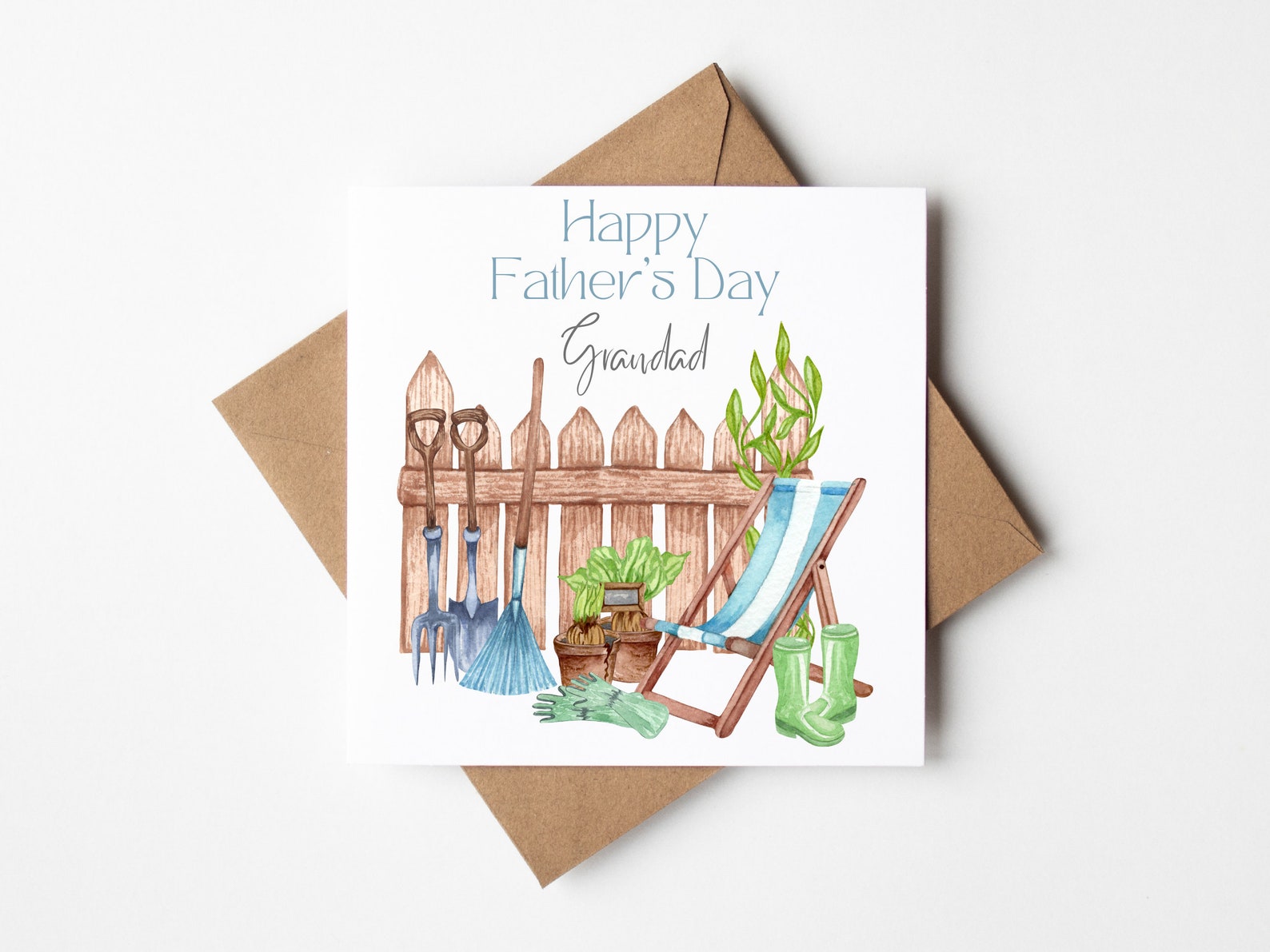 Personalised Gardening Happy Fathers Day Card, Keen Gardener Card ...