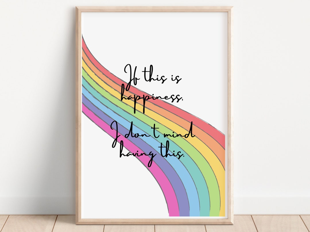 Mcfly Music Wall Art Print, Happiness Quote, Young Dumb Thrills, Galaxy ...
