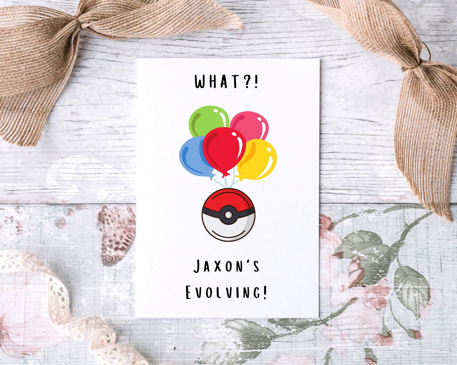 Pokemon Birthday Card Personalised Customised Greeting | Etsy