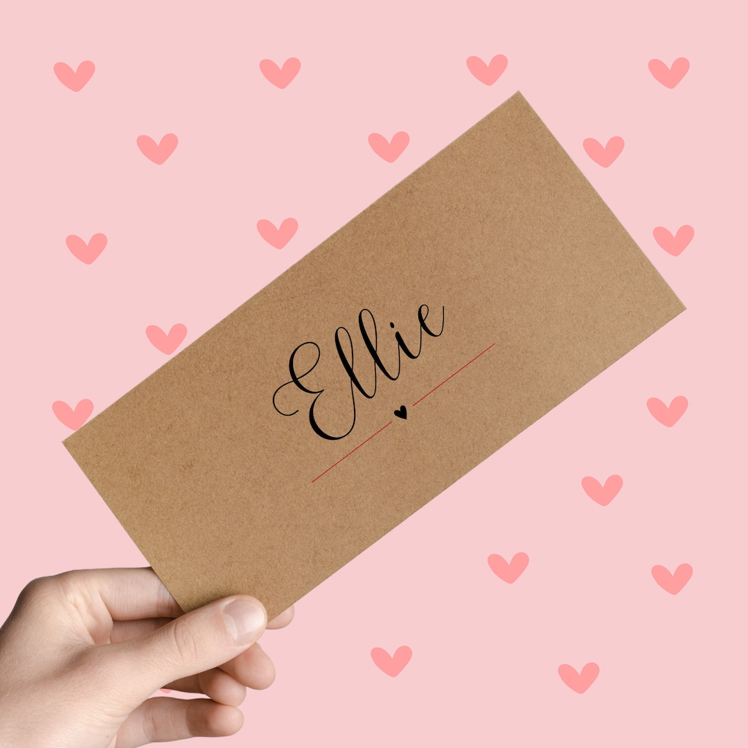 Personalised Named Cash Envelope, Mother's Day, Gifts for Mum/dad ...