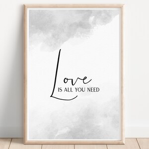 Grey Lounge Prints Set of 3, Grey Living Room Decor, Modern Prints ...