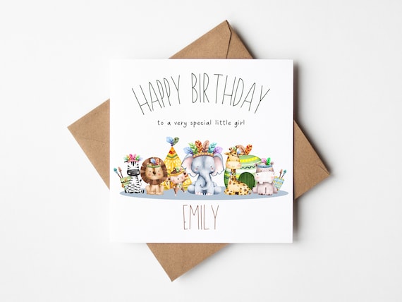 Jungle Animals Happy Birthday