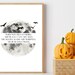 When Witches Go Riding Quote, Moon Print, Spooky Decor, Halloween ...