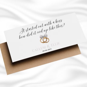 Personalised Wedding Money Wallet Elegant Wedding Gift - Etsy