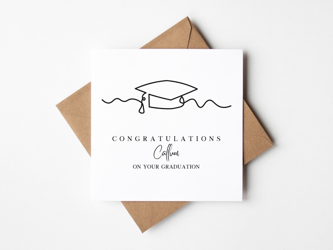 PERSONALISED Graduation Card, Congratulations on Your Graduation ...