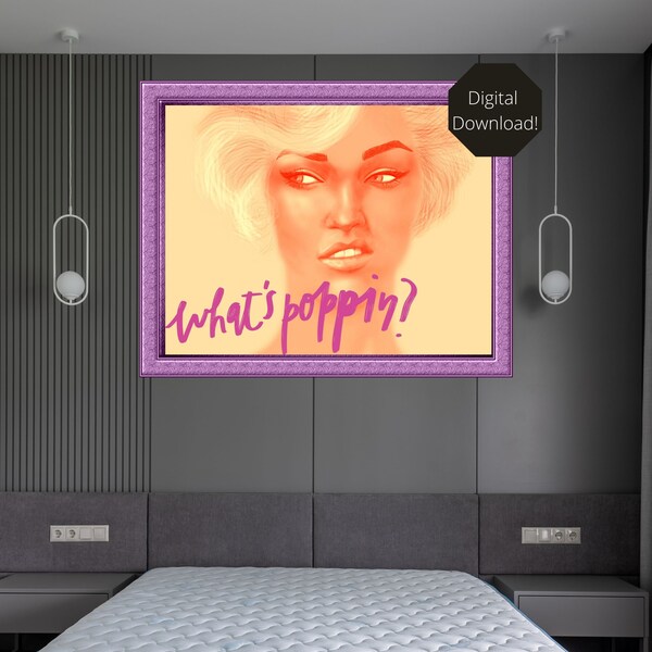 Whats Poppin Print - Etsy