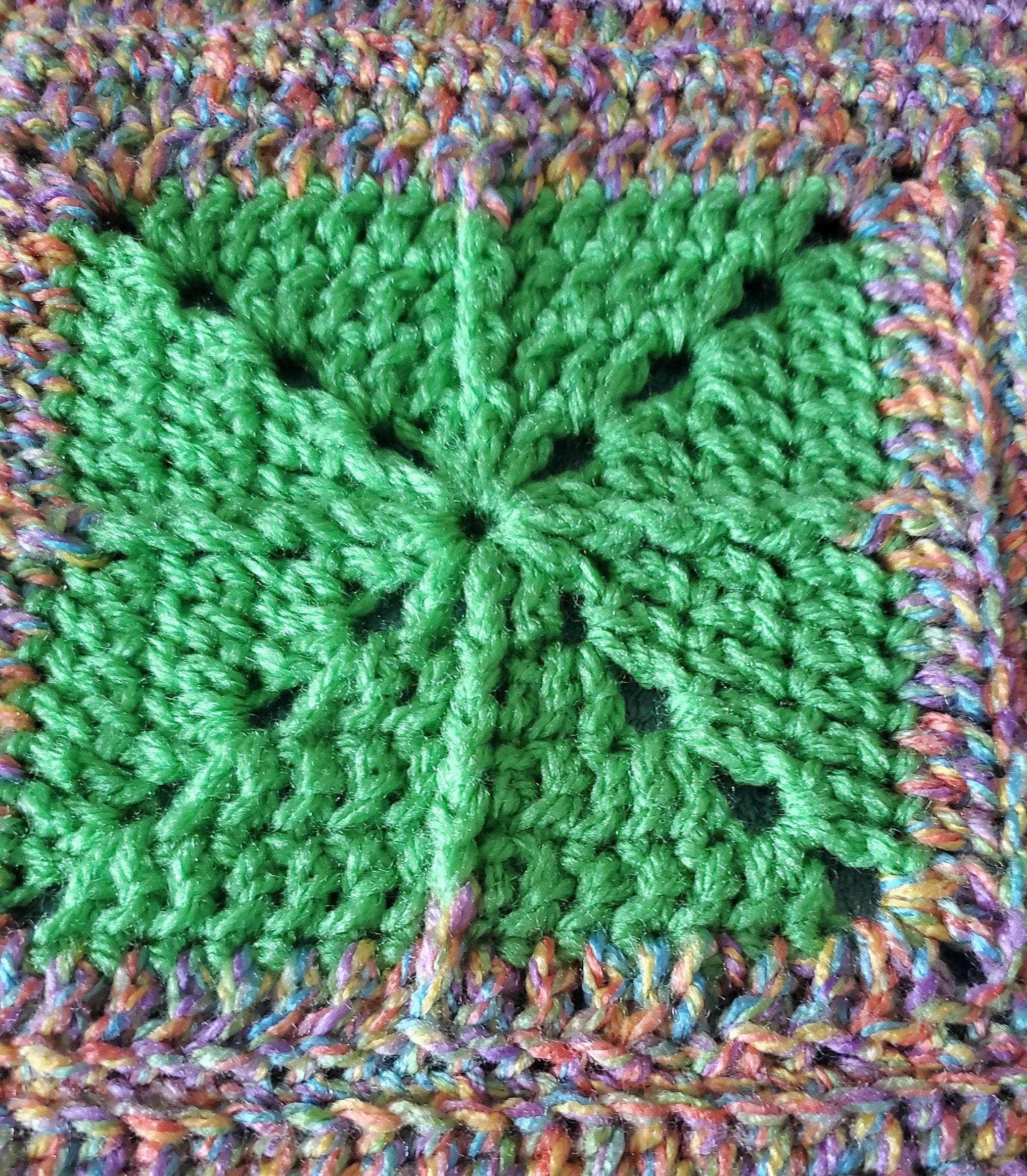 Spring Textured Granny Square Crocheted Baby Blanket - Etsy.de