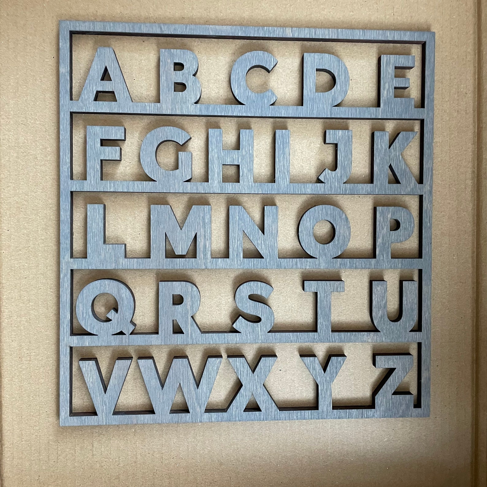 Alphabet Wall Art Nursery Wood Alphabet Decor Playroom Sign - Etsy