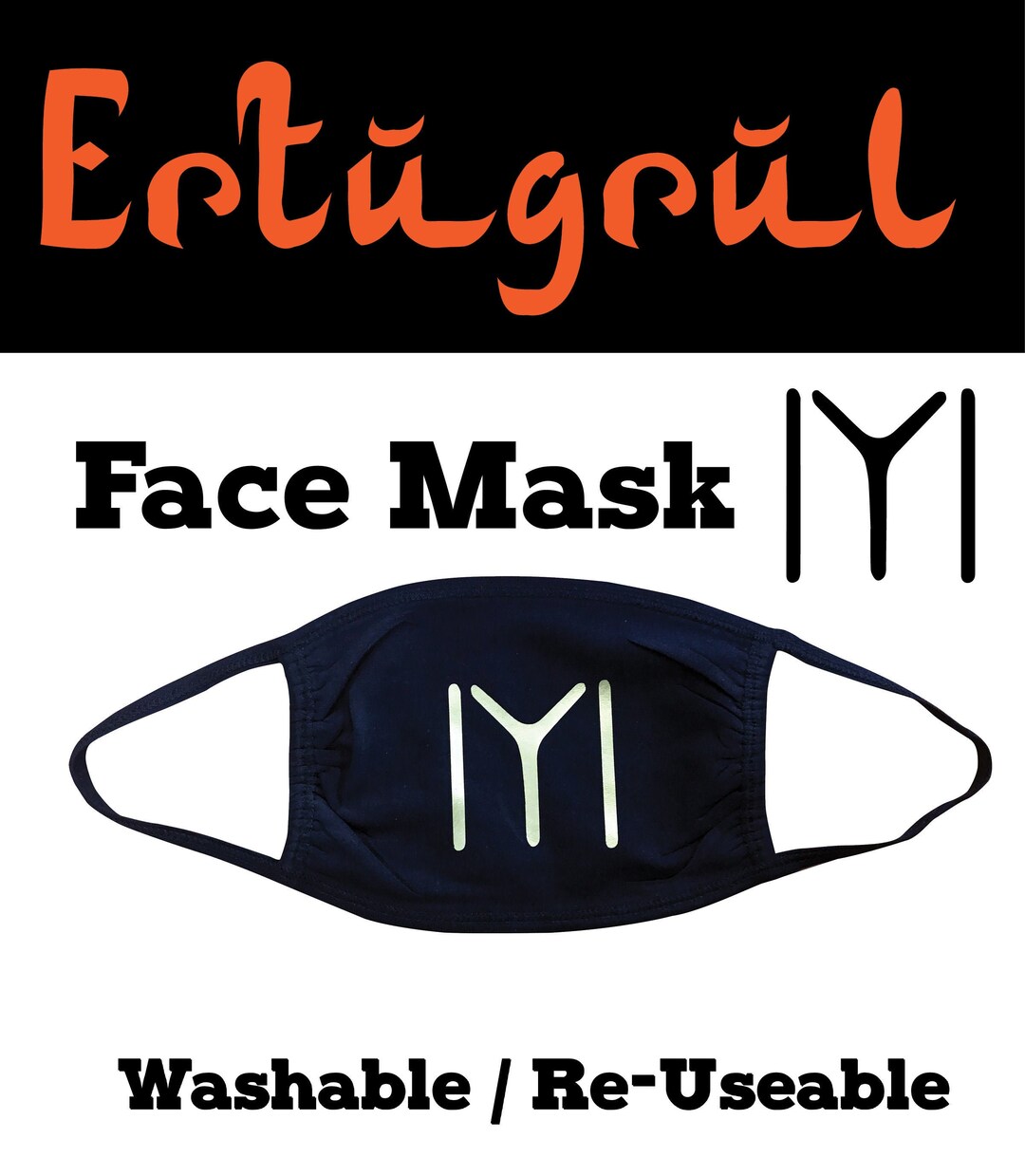 Ertugrul Face Mask IYI Image Osman Kayi Theme IYI Ottoman - Etsy UK