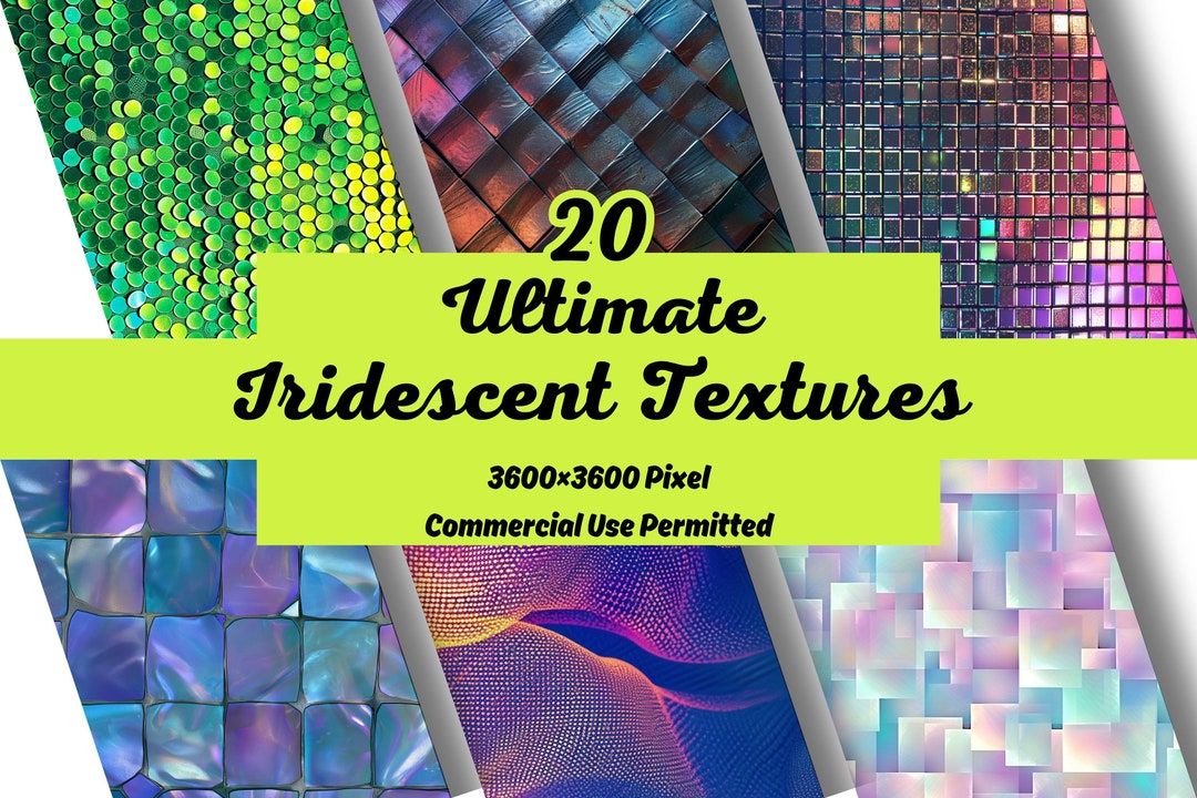 Ultimate Iridescent Textures, Seamless Digital Paper Metallic Textures ...