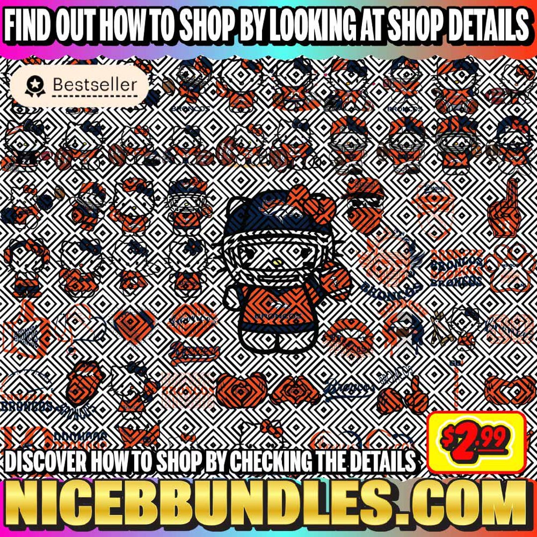 310 Hello-kitty Denver-broncos Logo Files Svg, Denver-broncos Svg, N-F ...