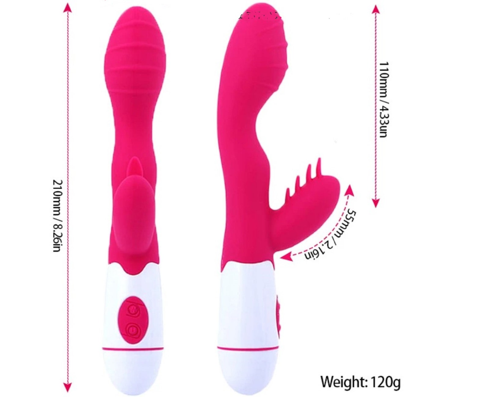 10 Speed Vibrating G Spot Rabbit Vibrator Rechargeable Etsy
