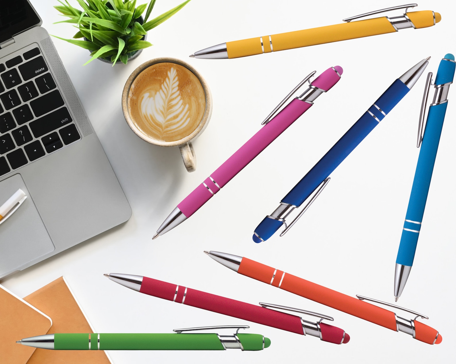 Custom Pens, Personalized Business Pens Bulk, Metal Stylus Rubberized ...