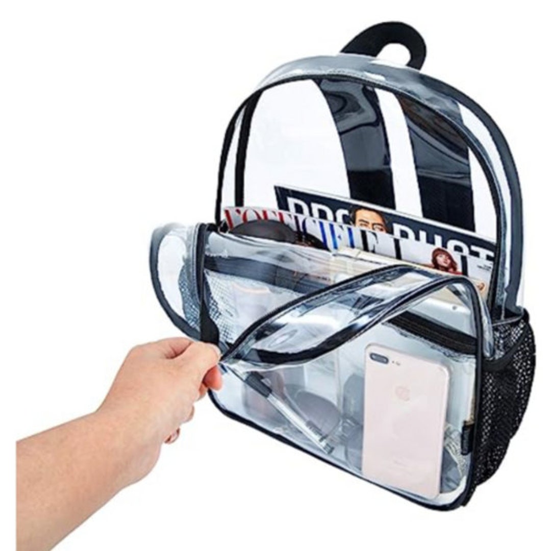 Custom Clear Backpack, Clear School Backpack, Clear Backpacks in Bulk ...