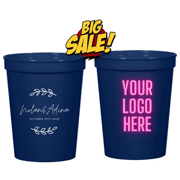 Bulk Logo Plastic Cups - Etsy