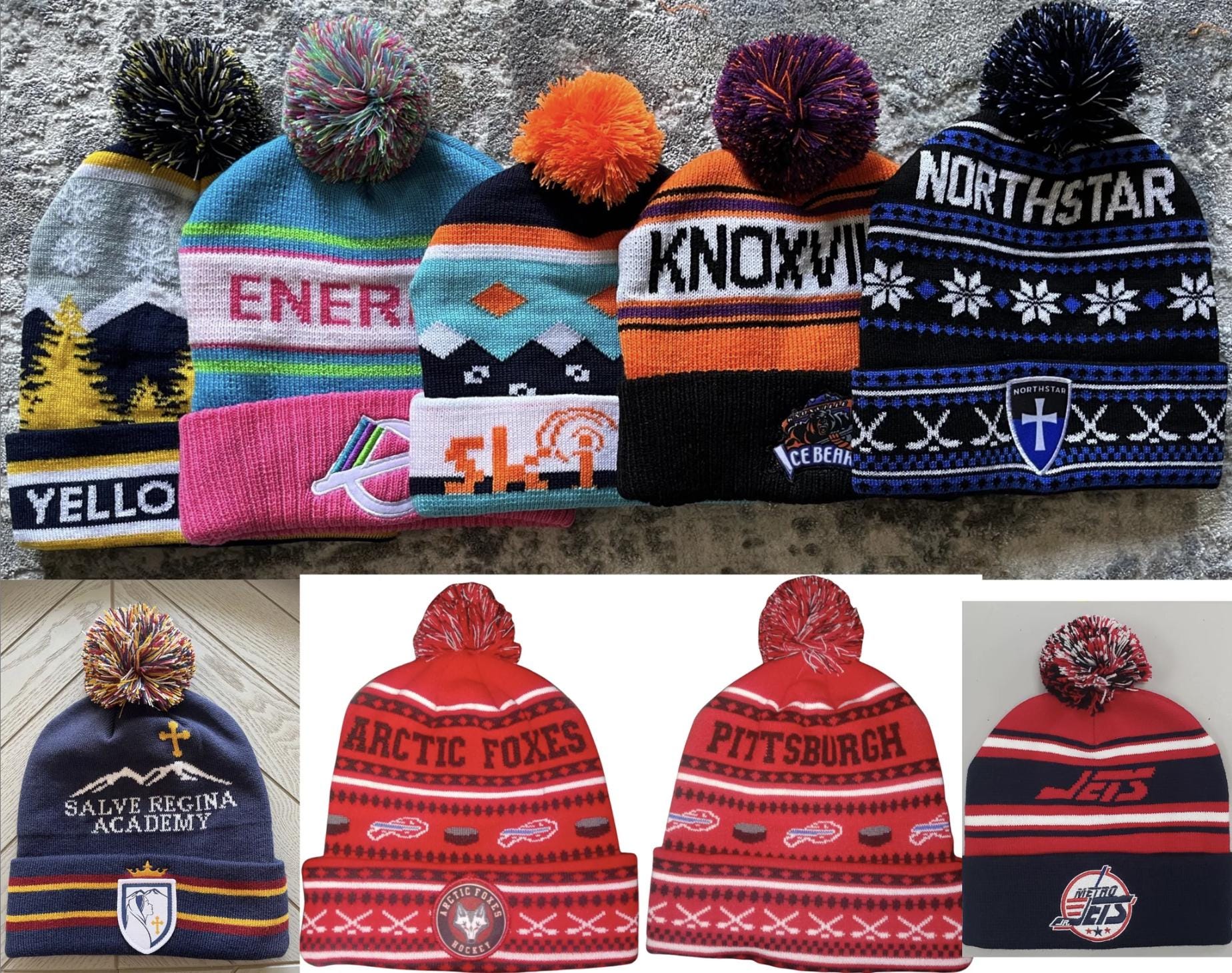 Custom Beanie Hat With Your Team Logo, Design Your Own Knitted Beanie ...