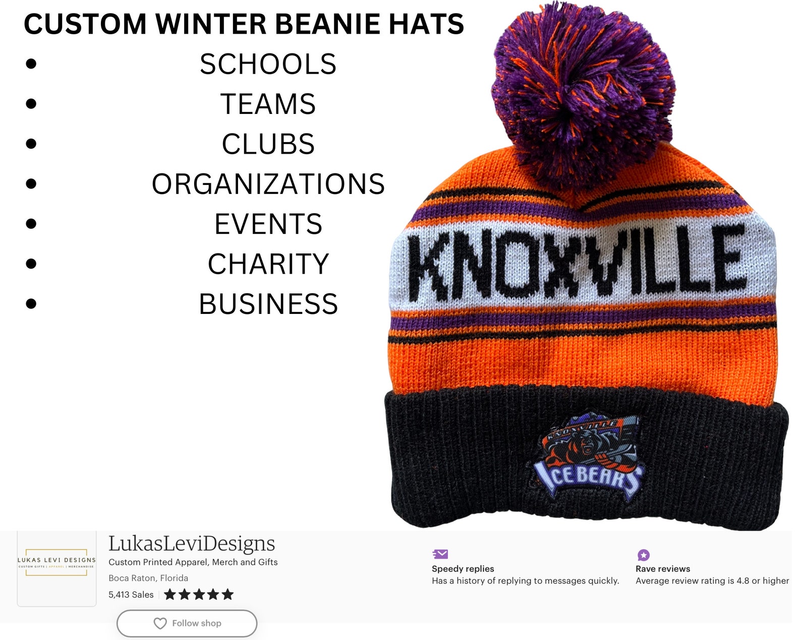 Custom Beanie Custom Winter Hat Personalized Beanies With - Etsy