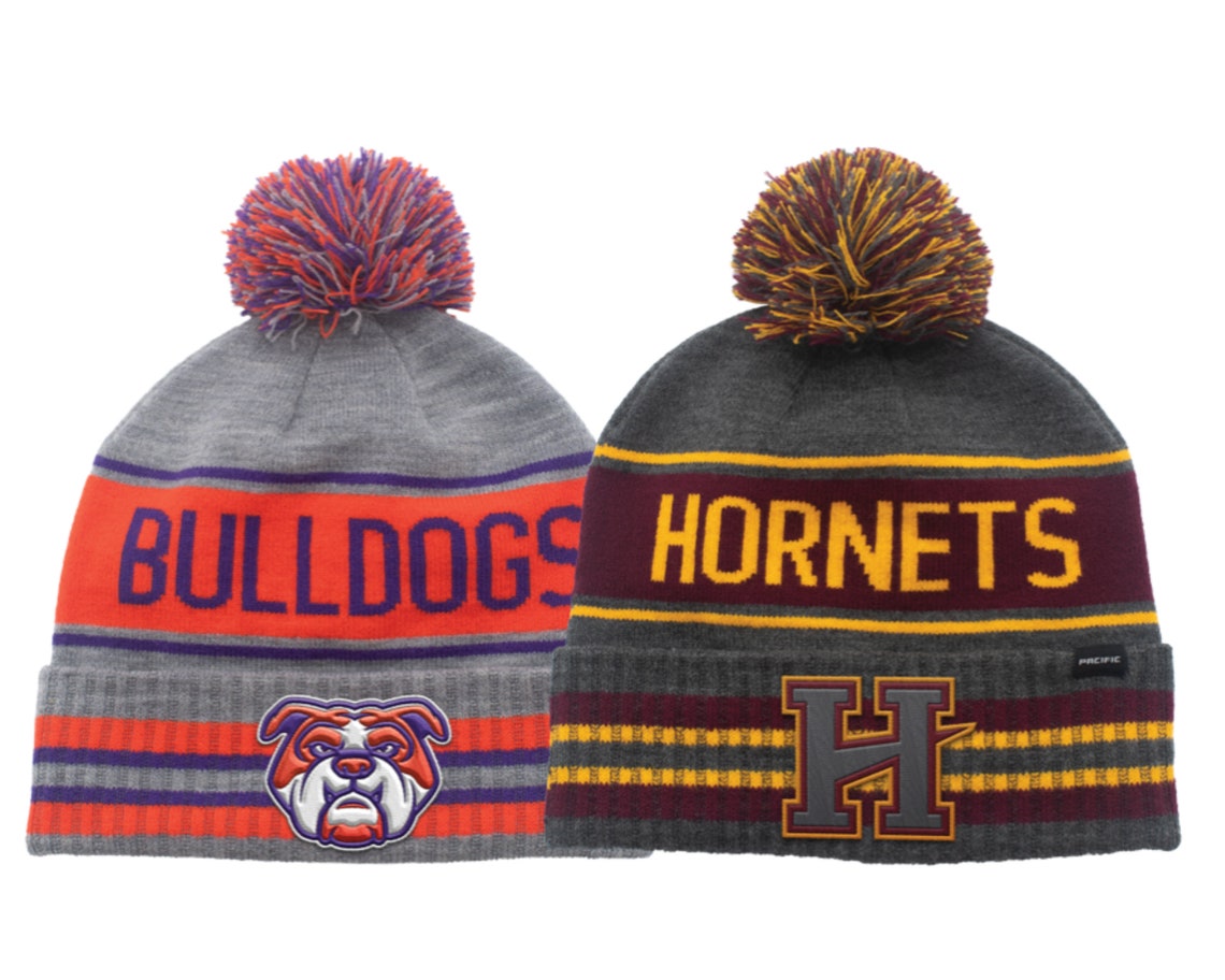 Custom Hockey Team Beanies, Hockey Team Winter Hats, Hockey Spirit Hat ...