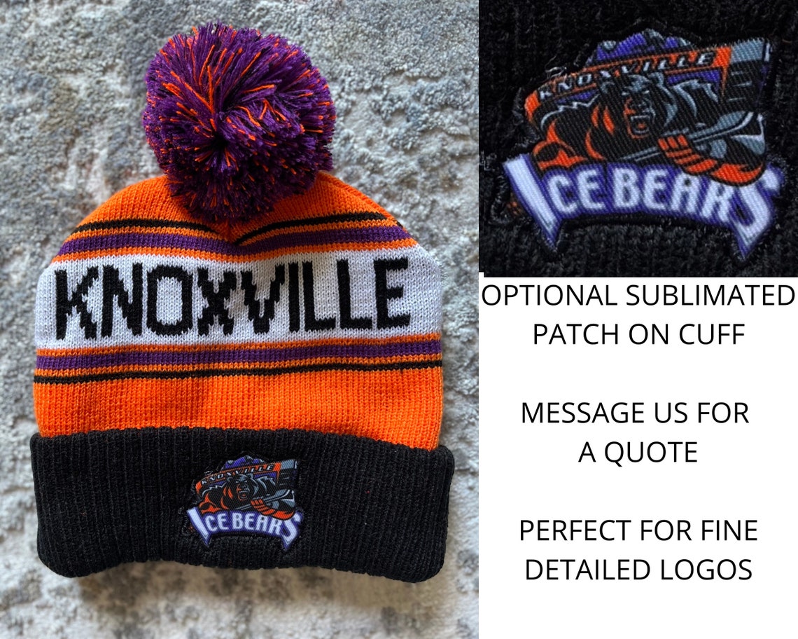 100% Custom Knit Beanies With Your Logo or Design Custom - Etsy
