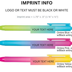 Custom Ombre Pens for Your Business or Event, Ombre Pens for Women ...