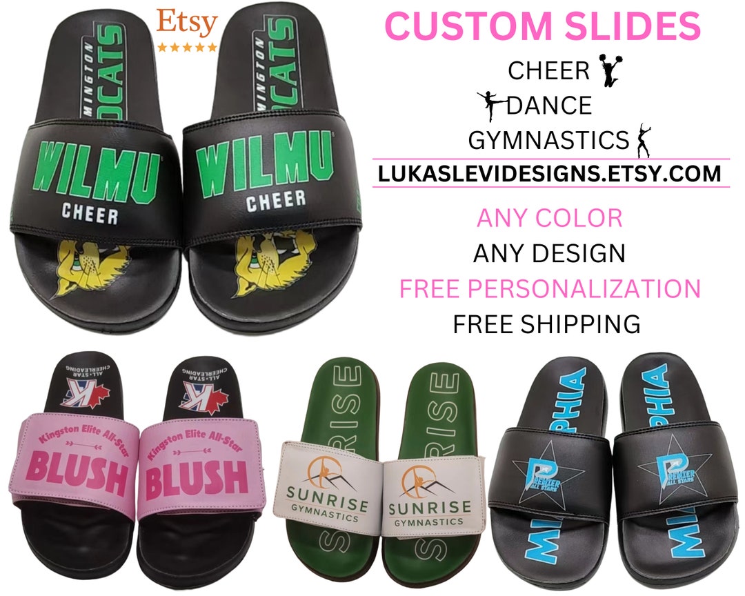 Custom Cheer Slides, Cheerleading Team Gifts, Create Your Own Cheer ...